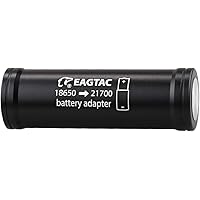 EAGTAC 18650 To 21700 Converter Adapter For 21700 Flashlight, 18650 ...