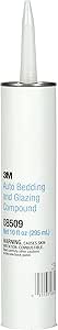 3M 08509 Auto Bedding and Glazing Compound Cartridge - 1/10 Gallon ...