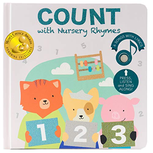 Calis Books Count: Sound Books for Toddlers 1-3 with 6 Nursery Rhymes ...