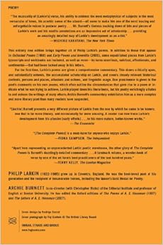 The Complete Poems: Philip Larkin, Archie Burnett: 9780374533663 ...