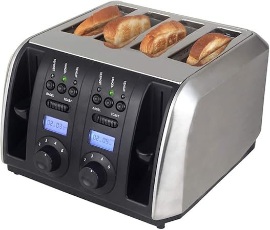 Toaster 4 Slice, Bread Toasters 1750(W), With Heating, Thawing ...