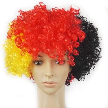 Wig for 2022 World Cup Qatar FIFA Football Soccer Fans National Flag ...