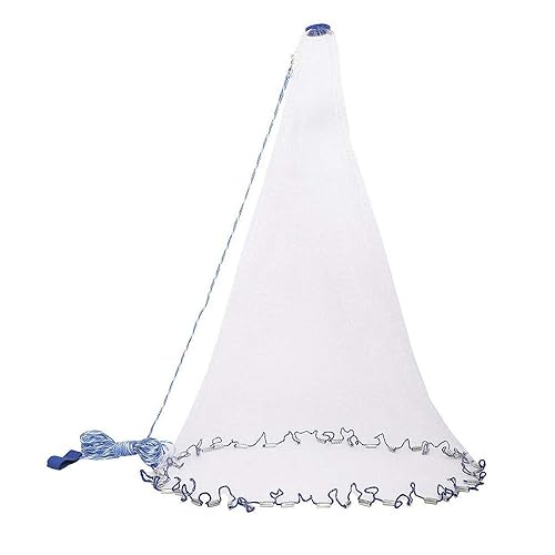 OTOEZ Fishing Net Cast Nets for Fishing 3Ft-8Ft Radius Saltwater Easy ...