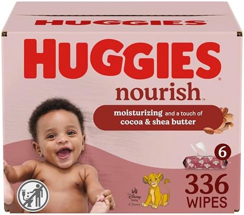 Huggies Scented Baby Wipes, Nourish Baby Diaper Wipes, 6 Push Button ...