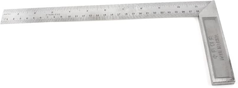 Amazon.com: uxcell L Shaped Angle Stainless Steel Square Ruler 0-30CM 0 ...