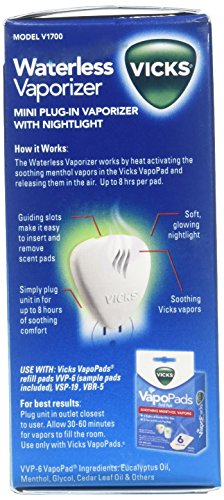 Vicks Plug - in Waterless Vaporizer and Nightlight | Pricepulse