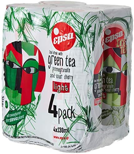 Epsa Iced Drink with Green Tea Pomegranate and Sour Cherry, 330 ml ...