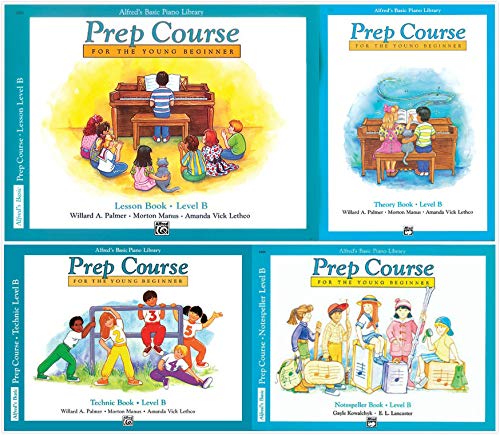 Alfred's Basic Piano Prep Course Level B Set (4 Books) - Lesson Book B ...