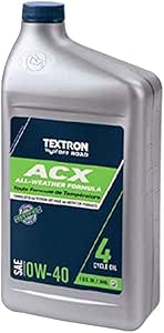 Amazon.com: Textron/Arctic Cat ACX 0W-40 Synthetic Oil - Quart : Automotive