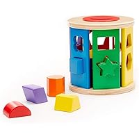 Melissa & Doug Match and Roll Shape Sorter - Classic Wooden Toy ...