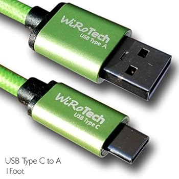 Amazon.com: WiRoTech USB C Cable, Lime Green USB-C to USB-A Fast ...