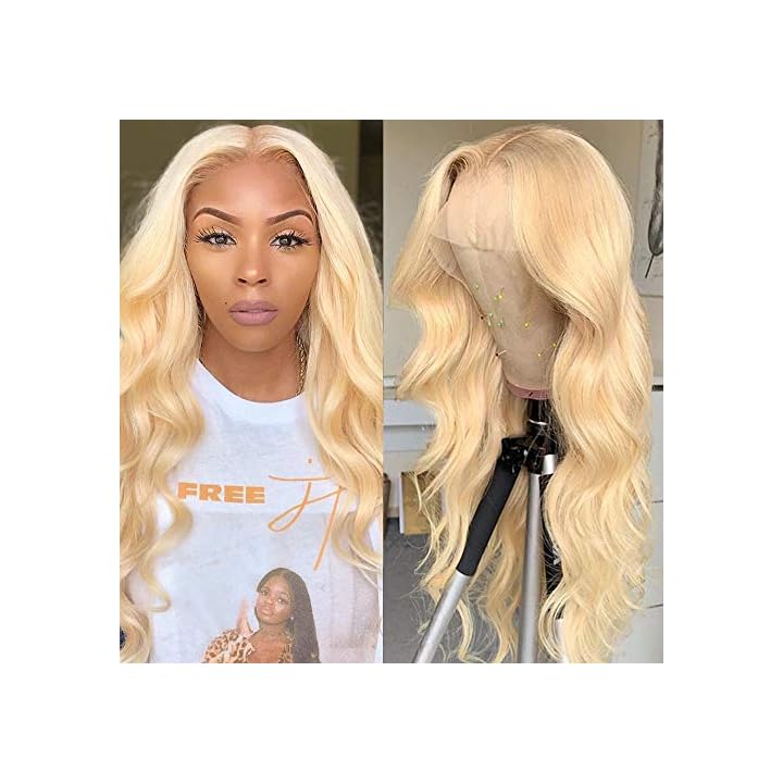 613 Lace Front Wig Human Hair 22 inch Brazilian Middle Part Lace Wig ...