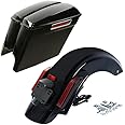 Amazon.com: TCMT 5" Stretched Extended Saddlebag Rear Fender Fit For ...