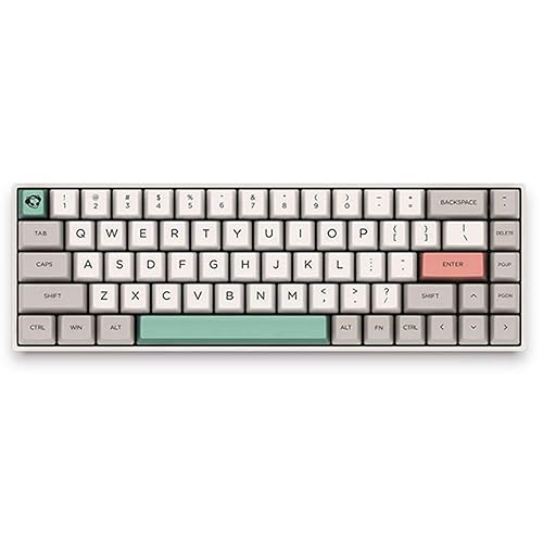 YUNZII Vintage 9009 Mechanical Keyboard, Dye Sub PBT Keycap Full Anti ...