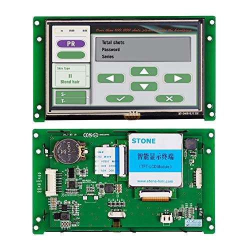 SCBRHMI Intelligent 5 Inch TFT LCD Module HMI Display Pannel Touch Screen with Program + USB for ...