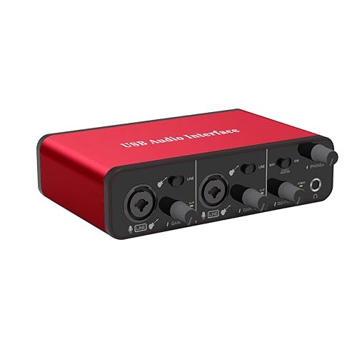 ZUZONG 2i2 Audio Interface Audio Interface USB Microphone Preamps with ...