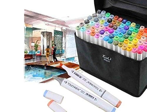 60 Color SET 6 Alcohol Graphic Art Twin Tip Pen Marker Architecture (60 ...