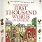First Thousand Words in English Usborne First Thousand Words : 1 ...