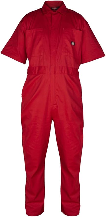 Dickies Boilersuit Lightweight Short Sleeved Cotton Redhawk Overalls ...