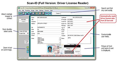 Driver License Scanner with Age Verification (w/Scan-ID Full Version ...