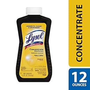 Amazon.com: Lysol Disinfectant Concentrate Original Scent, 12oz: Health ...