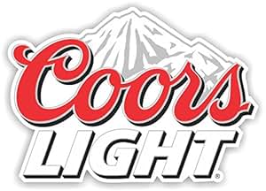 Amazon.com: Coors Light Beer - Vinyl Sticker Decal - logo full color ...