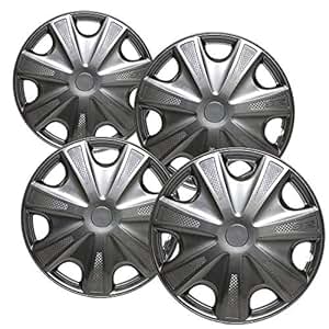 Amazon.com: Hubcaps 15 inch Wheel Covers - (Set of 4) Hub Caps for 15in ...