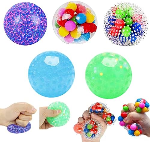 5PACK Stress Balls for Kids,Squishy Balls Fidget Toys for Adults Stress ...