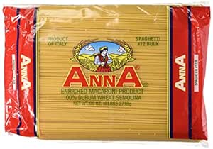 Amazon.com : Anna Spaghetti #12b, 6 Pound Bags (Pack of 4) : Spaghetti ...