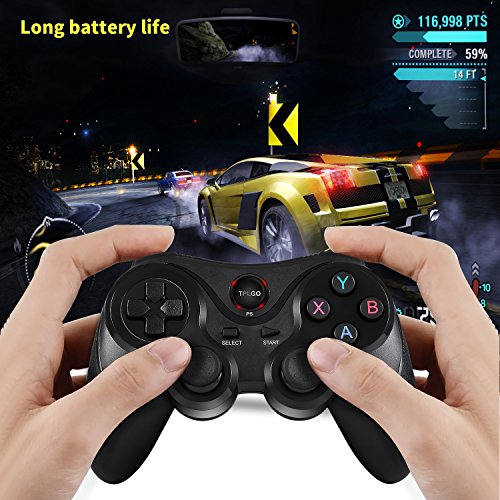 TPLGO Wireless Controller for PS3 Controller, Blutooth Double Shock ...