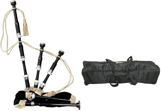 Amazon.com: Bagpipes Package Includes: Full Size Bagpipes Set W/Black ...