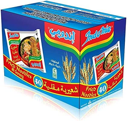 Indomie Pillow Pack Fried Noodles Mi Goreng, 40 Packs X 80 G &,Instant ...