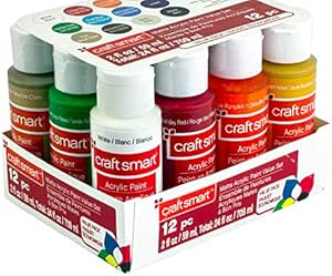Amazon.com: Craft Smart Matte Acrylic Paint Value Set