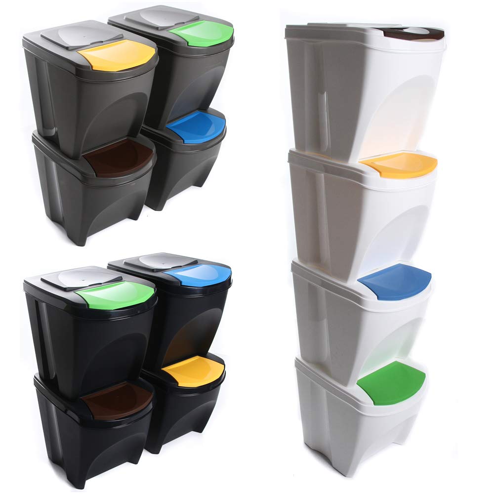 rg-vertrieb Rubbish Bin Separation System 80 L - 4 x 20 L Container ...