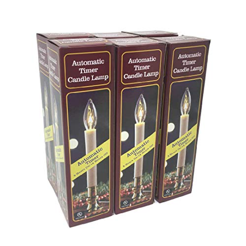 Automatic Timer Electric Window Candle 8 Hours On/16 Hours Off (Pack of ...