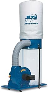 JDS Company 14040 Dust-Force 1-1/2-Horsepower 1,250 CFM Vertical Bag ...