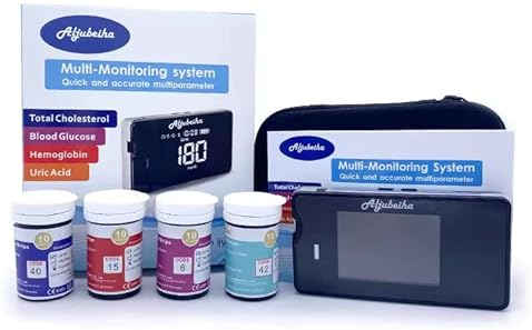 Multi-function 4 in 1 Detector Total Cholesterol Blood Glucose ...