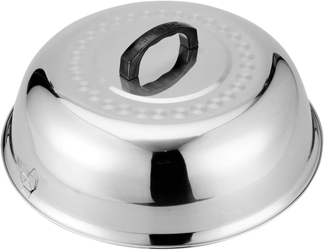 ZHOUWHJJ 2 Pack BBQ Stainless Steel 31cm Round Basting Cover/Cheese ...