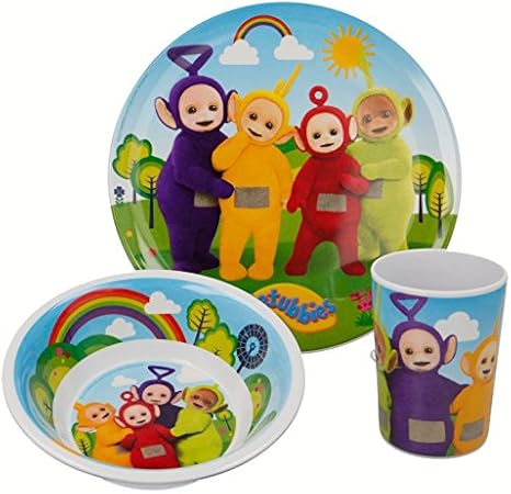 Melamine Set 3 Pieces (Plate, Bowl, and Cup) Teletubbies: Amazon.co.uk ...