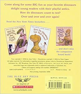 Amazon.com: How Do Dinosaurs Count To Ten? (9780439649490): Jane Yolen ...