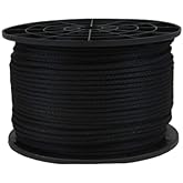 3/16 inch Black Dacron Polyester Rope - 100 Foot | Solid Braid ...