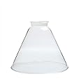 Permo Lighting Fixture Replacement Funnel Flared Clear Glass Shade ...