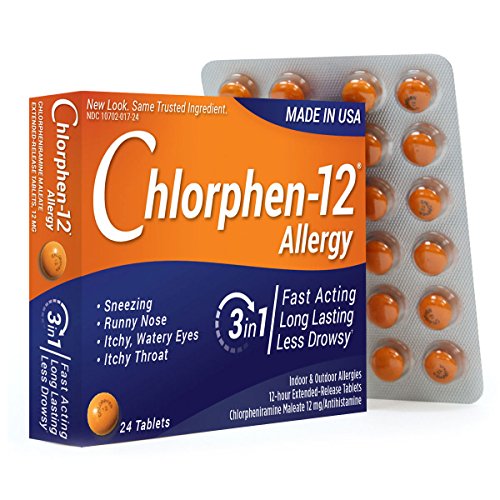Chlorphen-12 Chlorpheniramine Maleate, 12mg, Extended-Release Tablets ...
