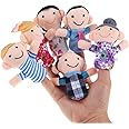 Amazon.com: 6 Pcs People Family Members, Finger Puppet Set, Cloth ...
