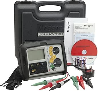 Megger LRCD220 Medidor Combinado De Impedancia De Bucle Y RCD: Amazon ...