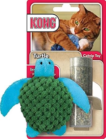 KONG Refillable Catnip Turtle Cat Toy: Amazon.co.uk: Pet Supplies
