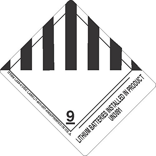 Gc Labels L322p3037 Pilas De Litio Instaladas En El Producto Un3091 Rollo De 500 Etiquetas 