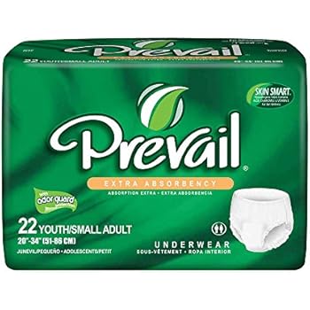 Amazon.com: Prevail PV511 Brief Pull Up Small Youth, 20"-34", 22/Bag ...