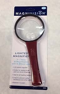 Amazon.com: Lot of 3- Magnivision / Foster Grant 3" Lighted Magnifying ...