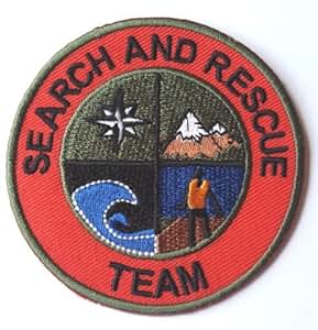 Amazon.com: Search and Rescue Team Patch Embroidered Iron on Badge / 3 ...